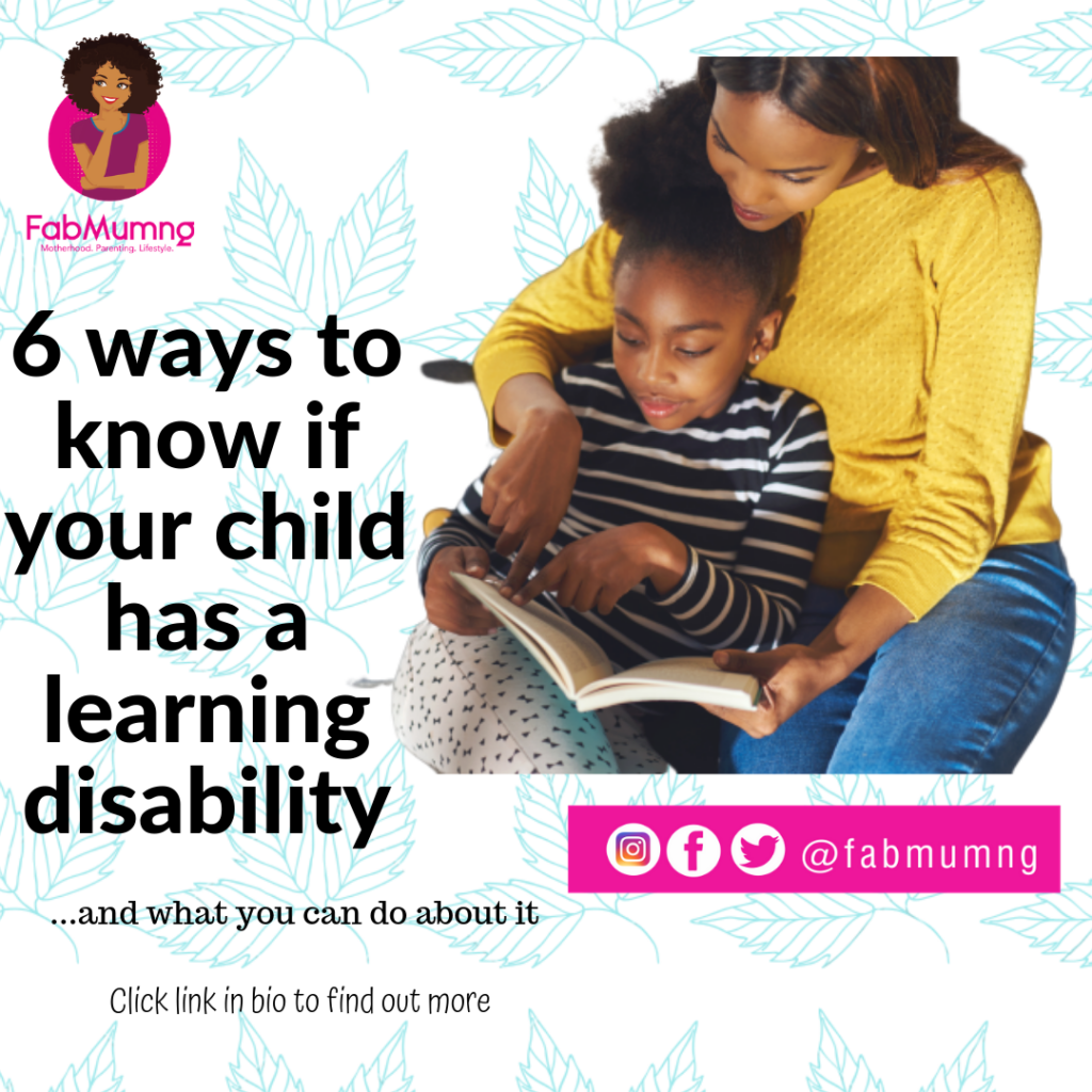 How to know if your child has learning disabilities - Fabmum Official